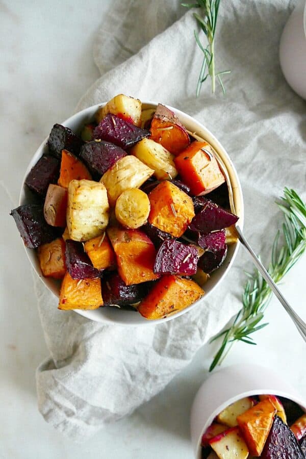 Savory Roasted Root Vegetables - It's a Veg World After All®