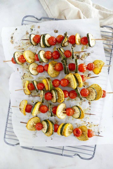 Easy Italian Zucchini Kabobs - It's a Veg World After All®