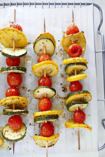Easy Italian Zucchini Kabobs - It's a Veg World After All®