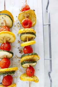 Easy Italian Zucchini Kabobs - It's a Veg World After All®
