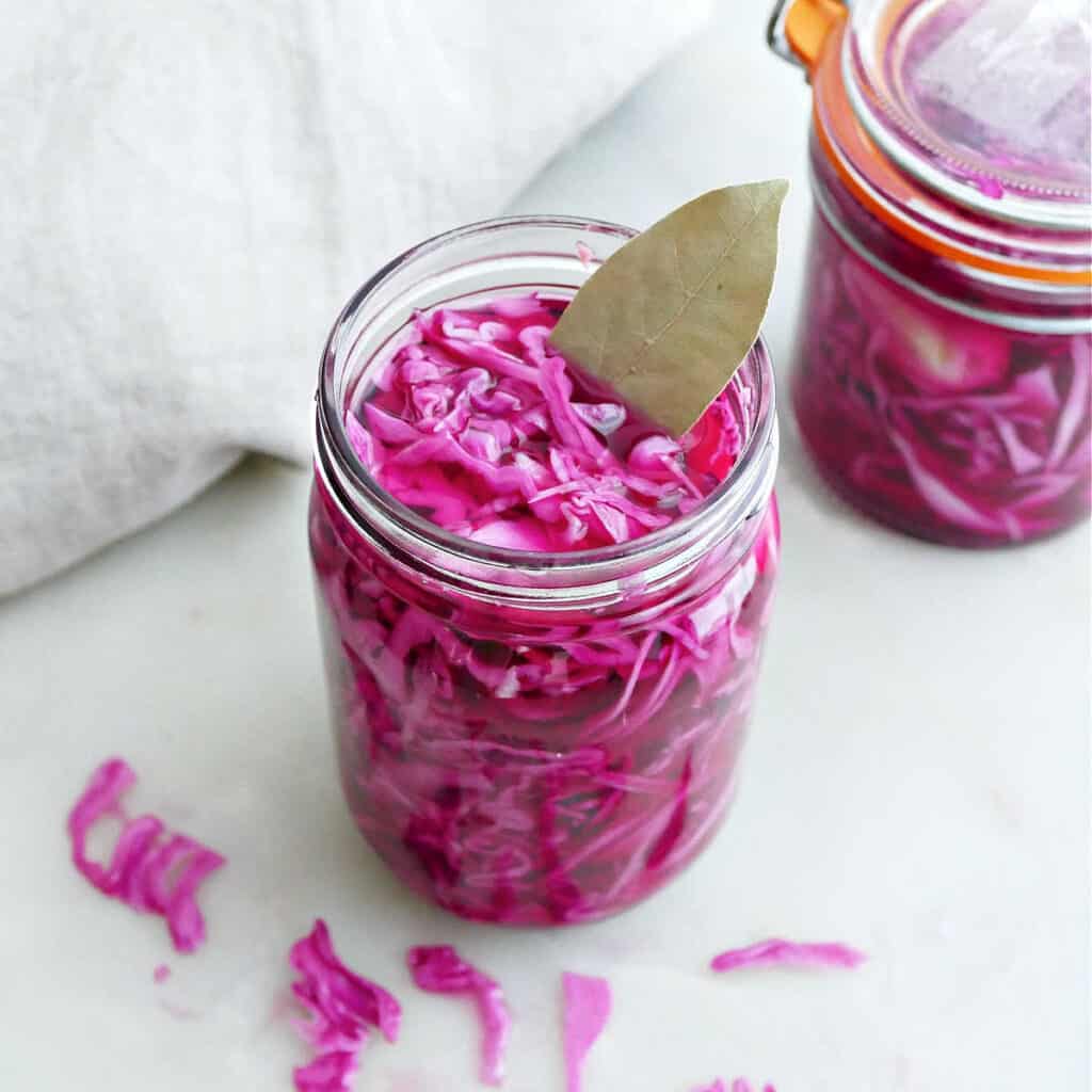 Quick Pickled Red Cabbage - It's a Veg World After All®