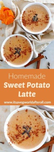 Spiced Sweet Potato Latte - It's a Veg World After All®