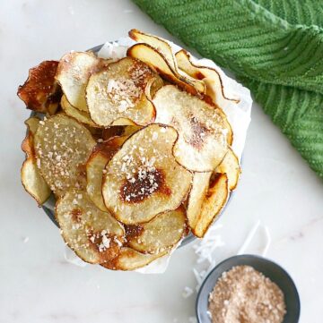 Coconut Cinnamon Irish Potato Chips - It's a Veg World After All®