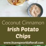 Coconut Cinnamon Irish Potato Chips - It's a Veg World After All®