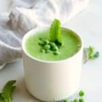 Green Pea Smoothie with Mint - It's a Veg World After All®