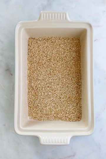 Baked Brown Rice Risotto with Asparagus - It's a Veg World After All®