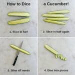 How to Dice a Cucumber - It's a Veg World After All®