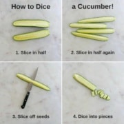 How to Dice a Cucumber - It's a Veg World After All®