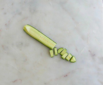 How to Dice a Cucumber - It's a Veg World After All®