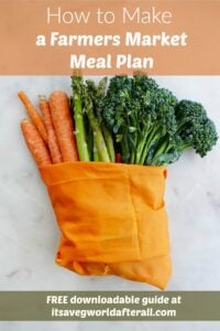 How to Make a Farmers Market Meal Plan - It's a Veg World After All®