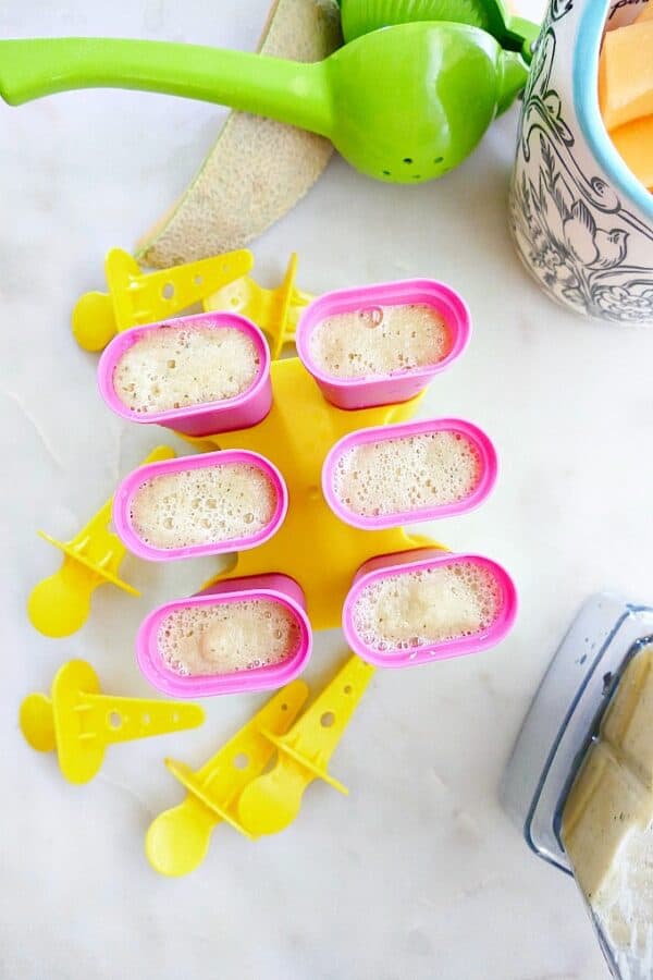 Cucumber Melon Fruit and Vegetable Popsicles - It's a Veg World After All®