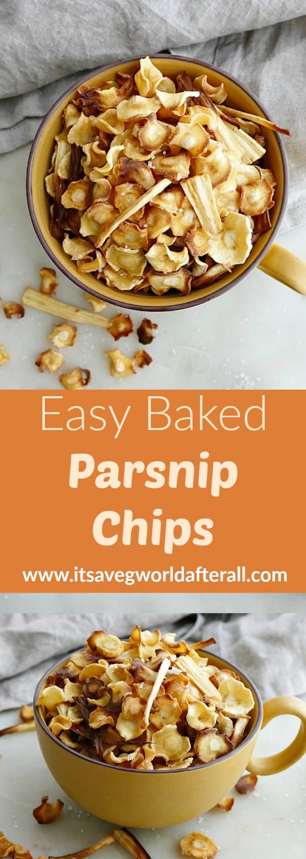 Easy Baked Parsnip Chips - It's a Veg World After All®