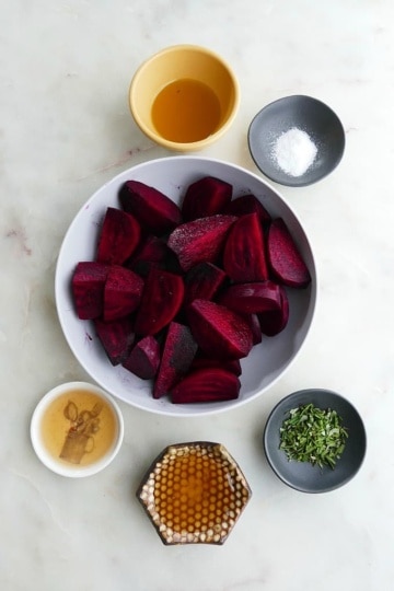 Rosemary Honey Slow Cooker Beets - It's a Veg World After All®