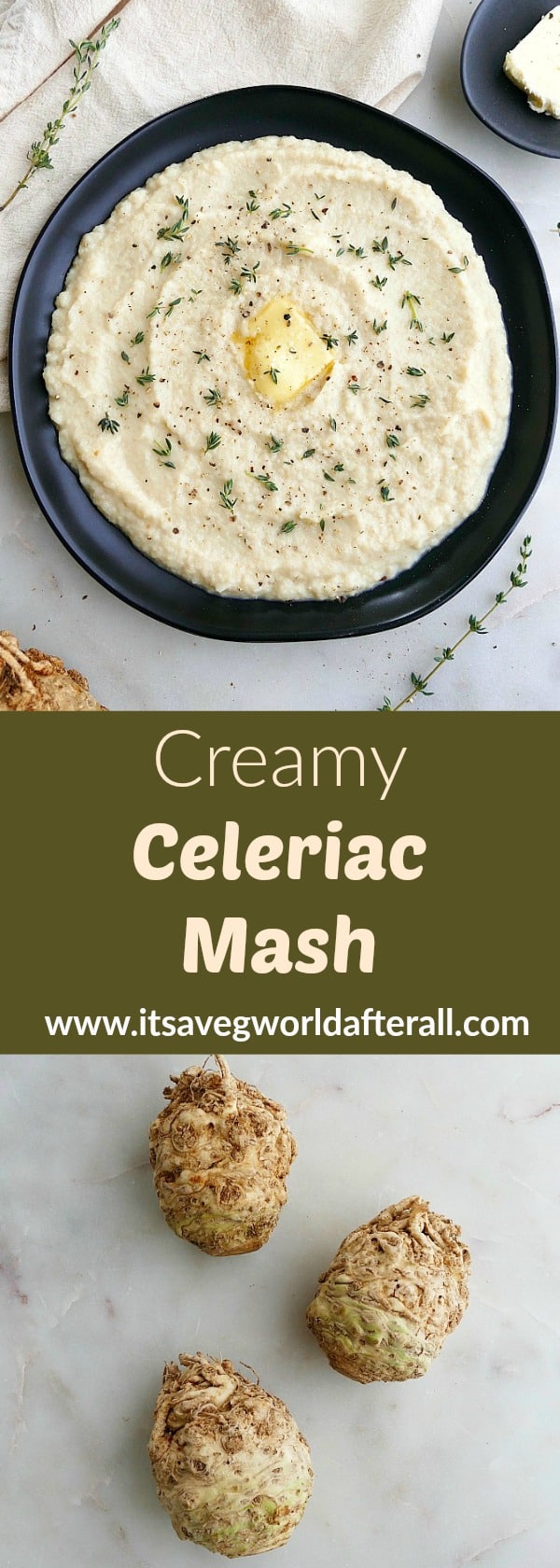 Creamy Celeriac Mash Recipe - It's a Veg World After All®