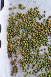 Paprika and Garlic Roasted Peas - It's a Veg World After All®