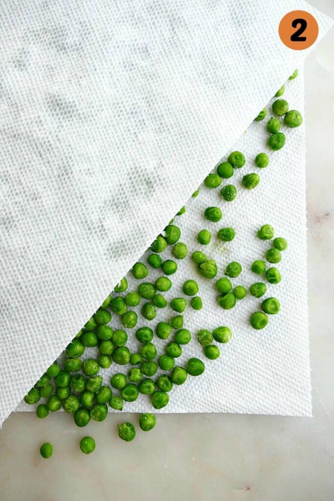 Paprika and Garlic Roasted Peas - It's a Veg World After All®