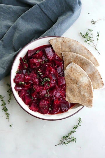 Coconut Beetroot Curry with Thyme - It's a Veg World After All®