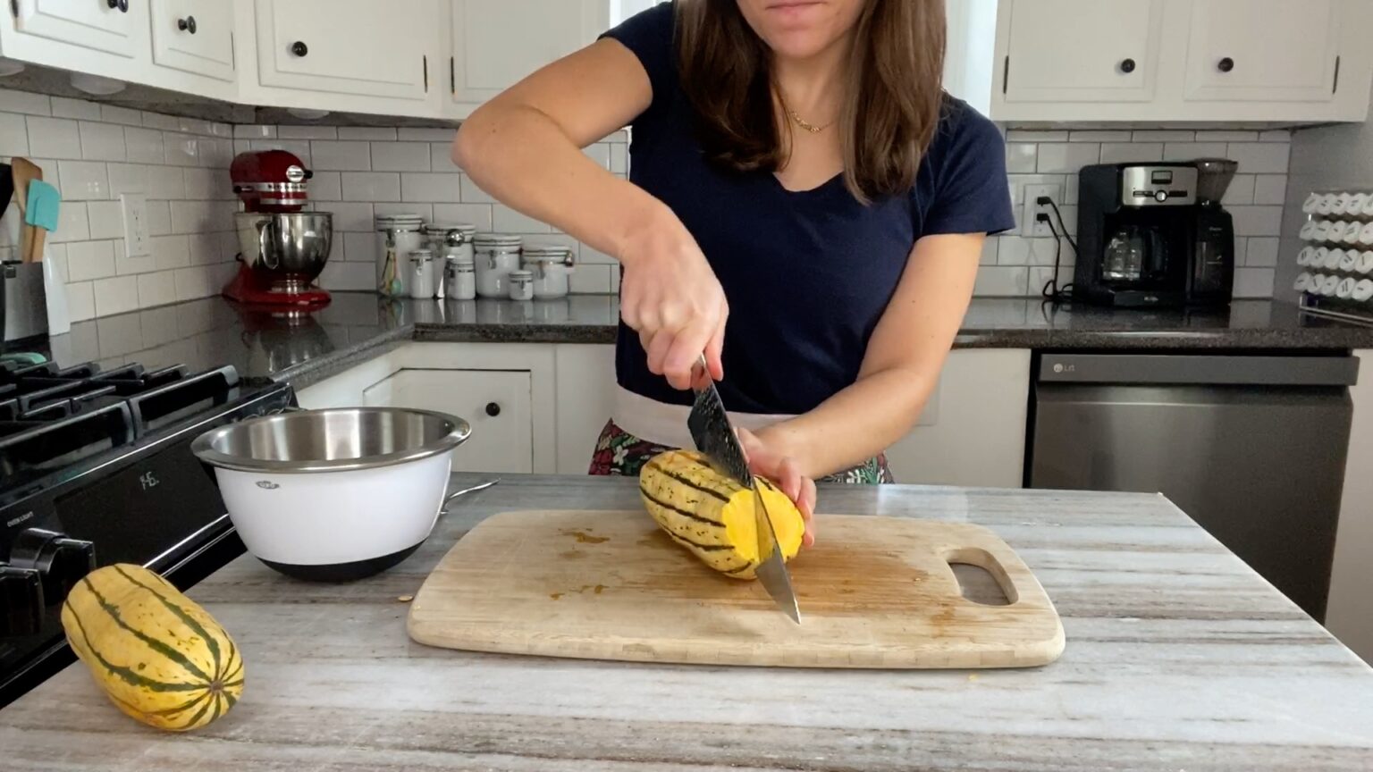 How to Cut Delicata Squash (3 Ways) with Video - It's a Veg World After ...