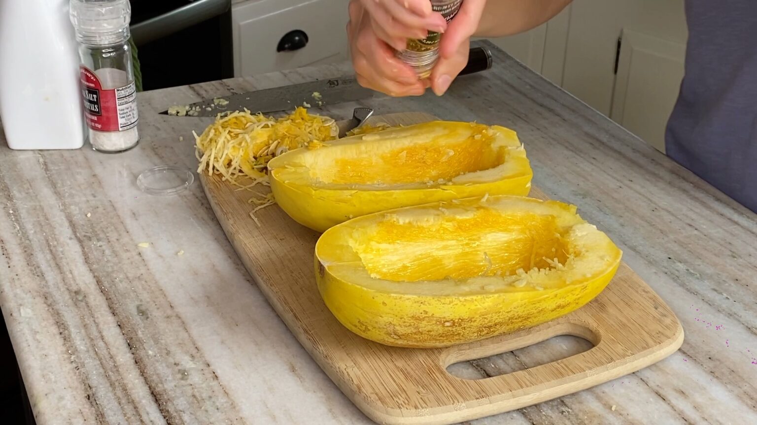 How to Cut Spaghetti Squash (+ Cooking Tips) - It's a Veg World After All®