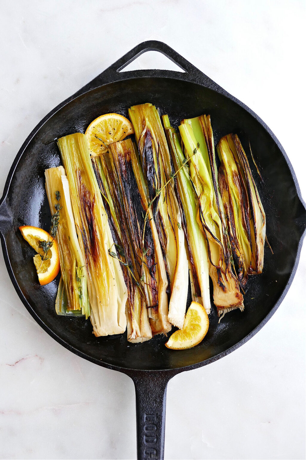Caramelized Leeks with Orange Ginger Pomegranate Relish - It's a Veg ...