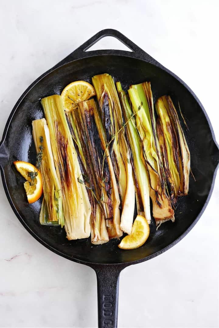 Caramelized Leeks with Orange Ginger Pomegranate Relish - It's a Veg ...