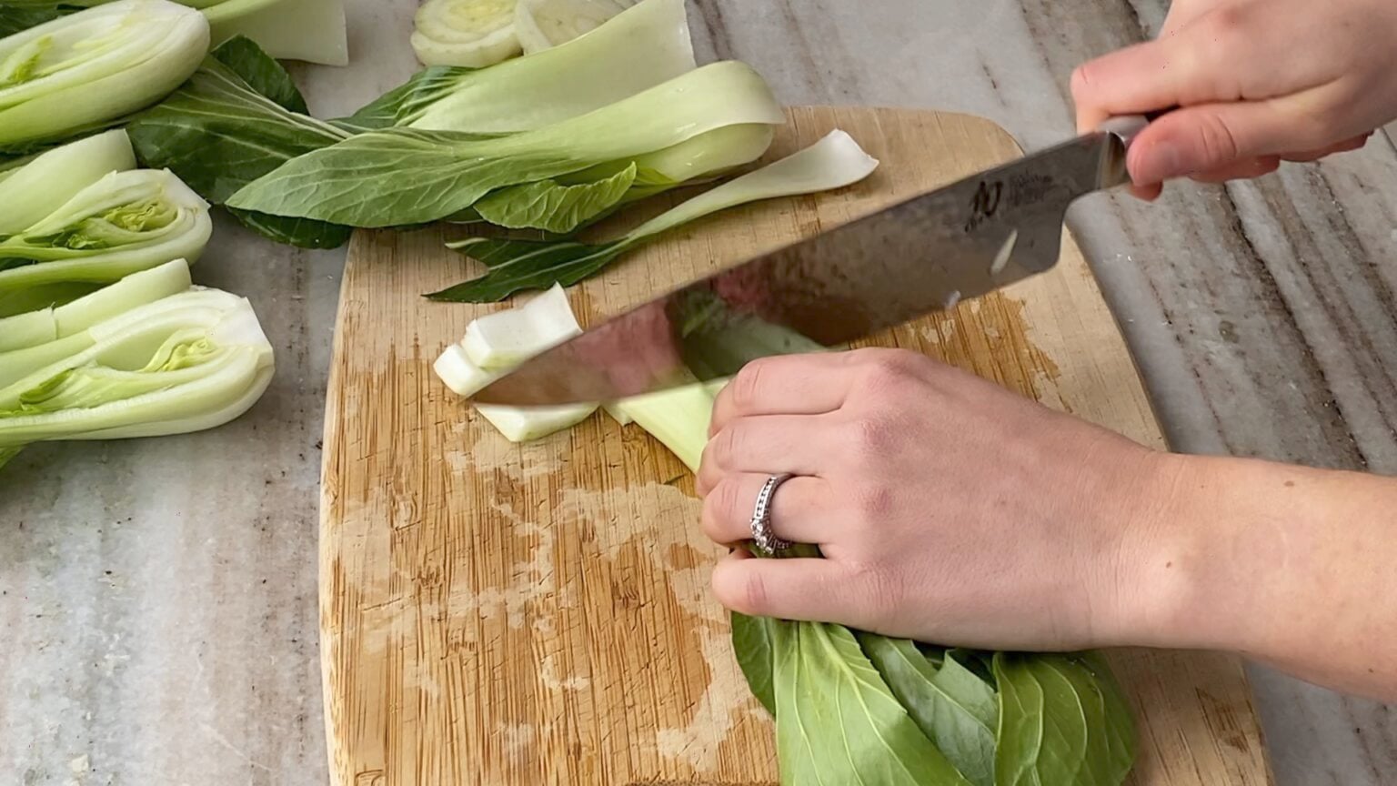 How to Cut Bok Choy - It's a Veg World After All®