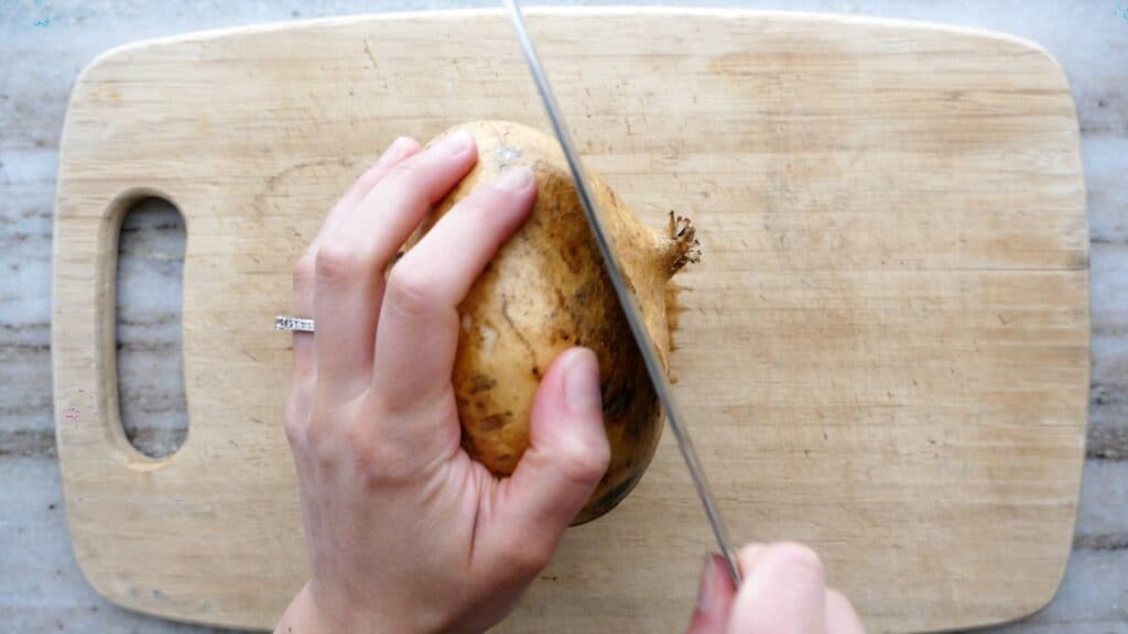How to Cut Jicama (Photos and Video) - It's a Veg World After All®