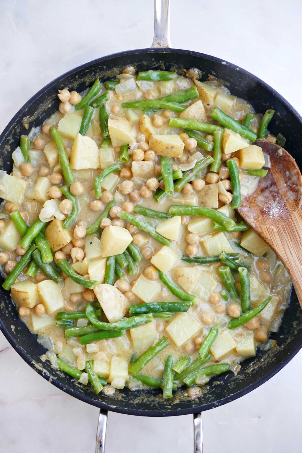 Coconut Green Bean Curry Recipe - It's a Veg World After All®
