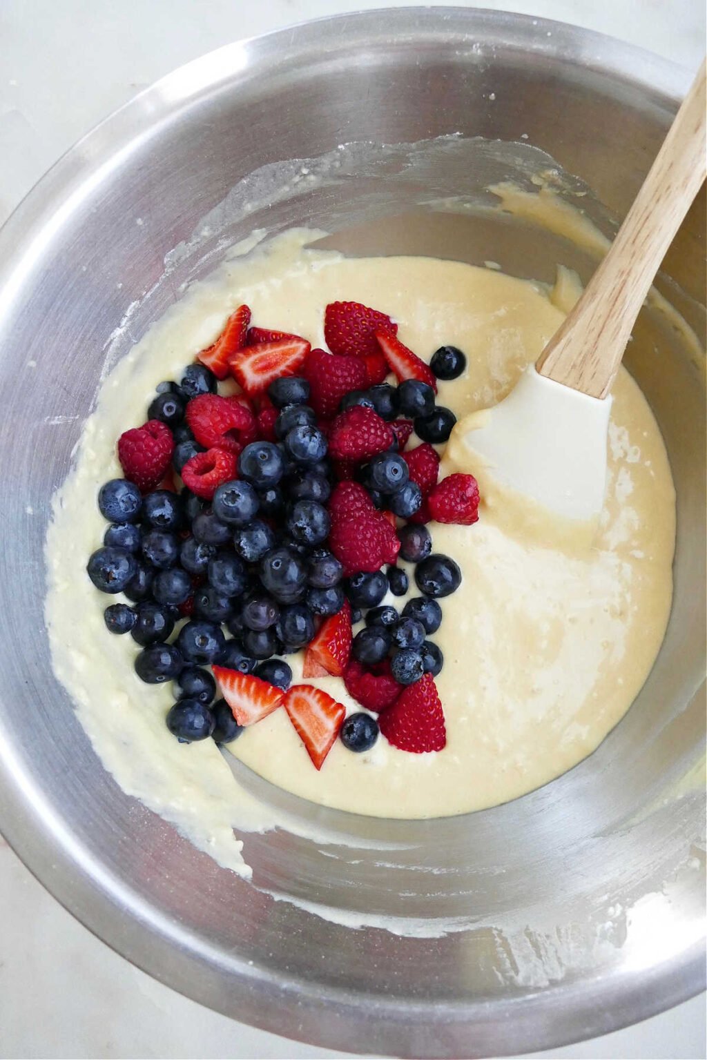 Mixed Berry Cupcakes with Coconut Buttercream - It's a Veg World After All®