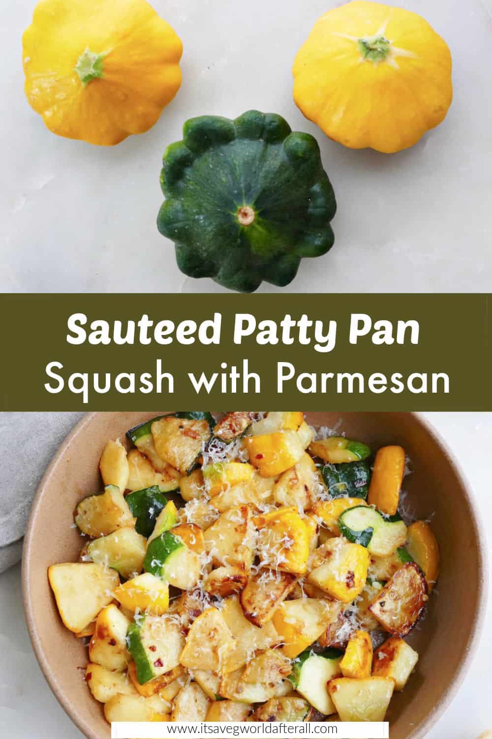 Sautéed Patty Pan Squash - It's a Veg World After All®