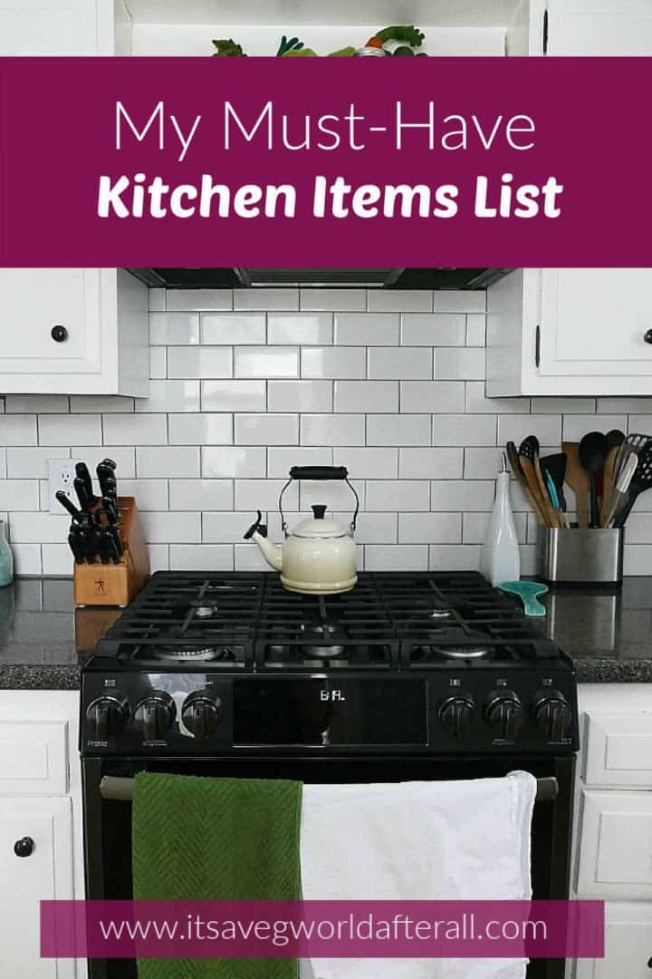 My Must-Have Kitchen Items List - It's a Veg World After All®