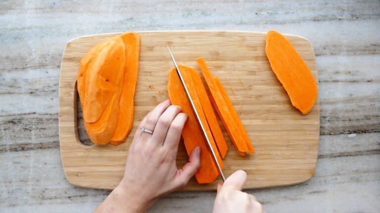 How to Cut Sweet Potatoes - It's a Veg World After All®