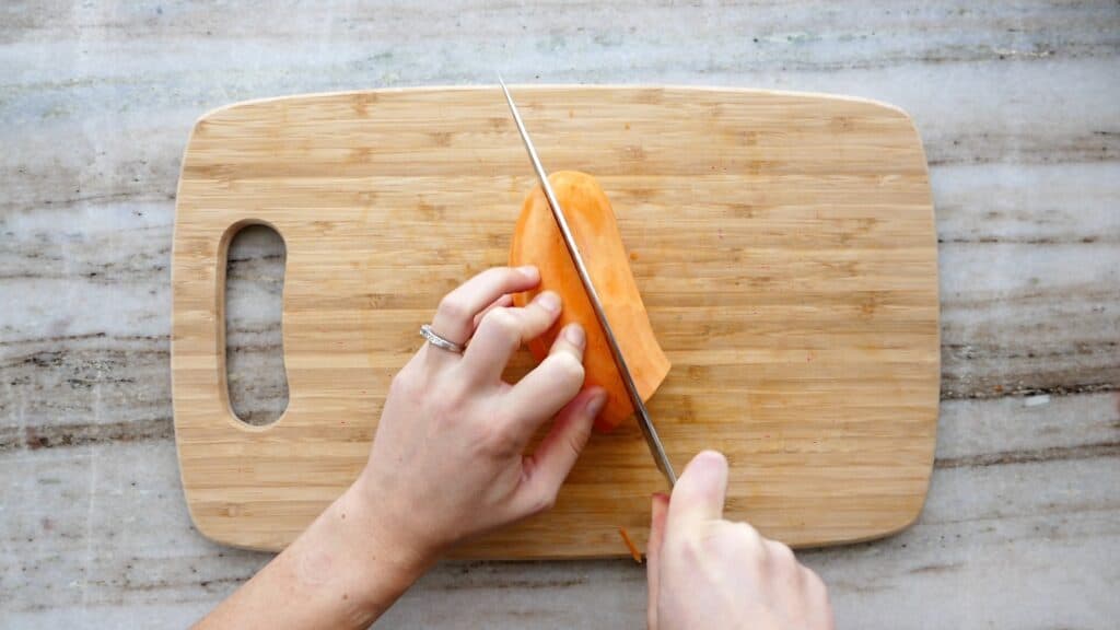 How to Cut Sweet Potatoes - It's a Veg World After All®