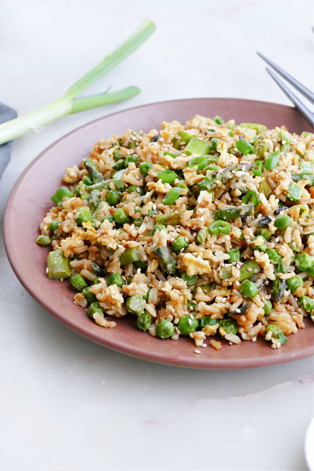Asparagus Fried Rice - It's a Veg World After All®