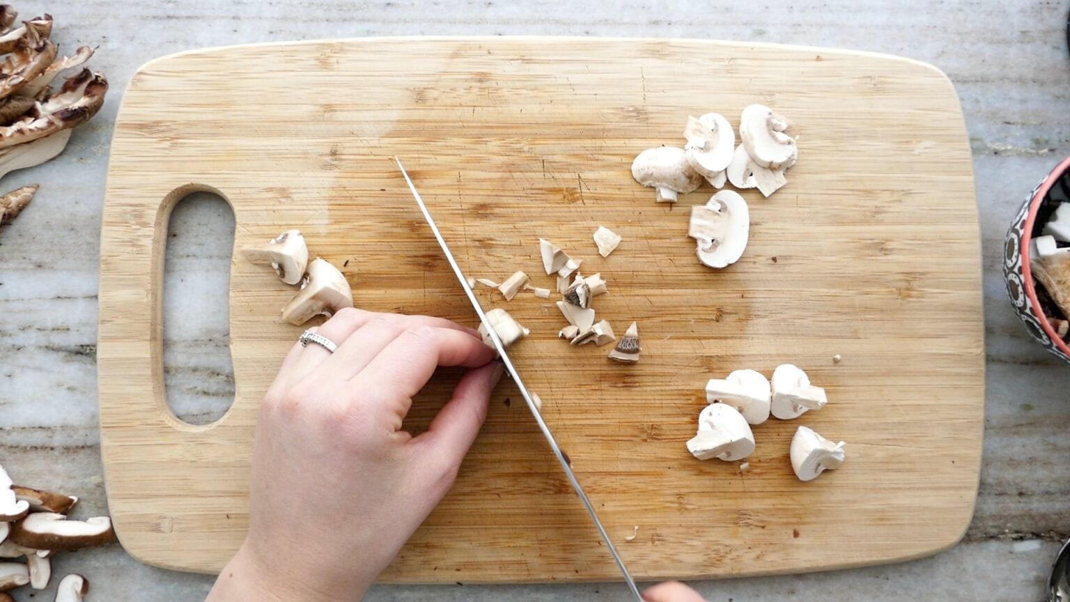 How to Cut Mushrooms - It's a Veg World After All®