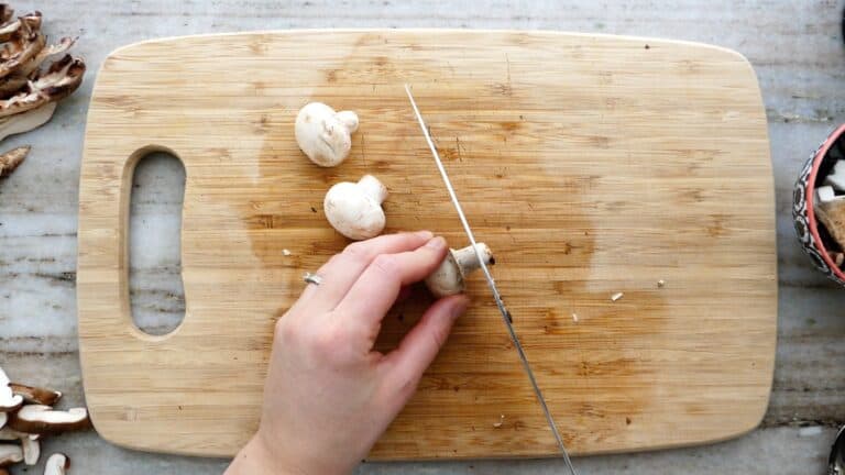 How to Cut Mushrooms - It's a Veg World After All®