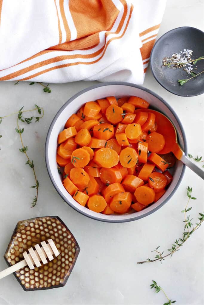 Microwave Carrots (with Seasoning Ideas) - It's a Veg World After All®