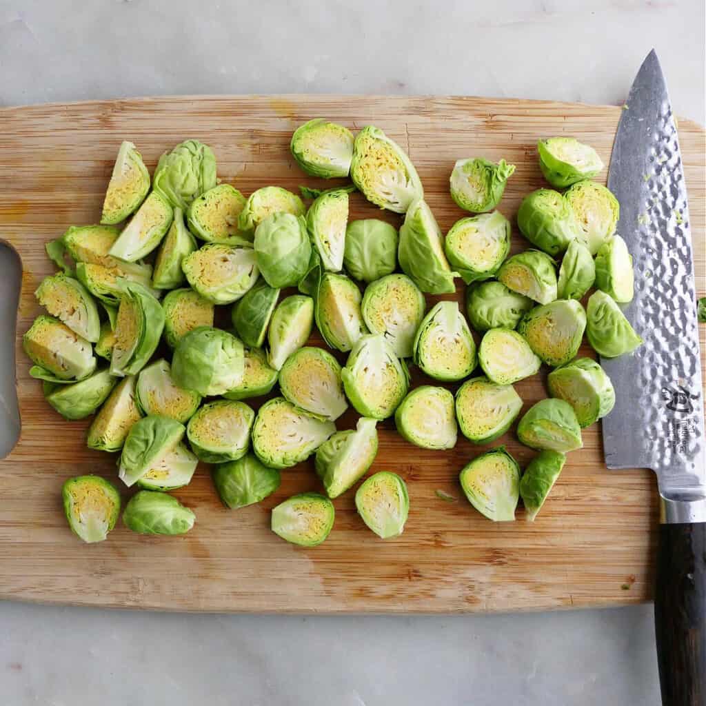 Steamed Brussels Sprouts (with Seasonings) - It's a Veg World After All®