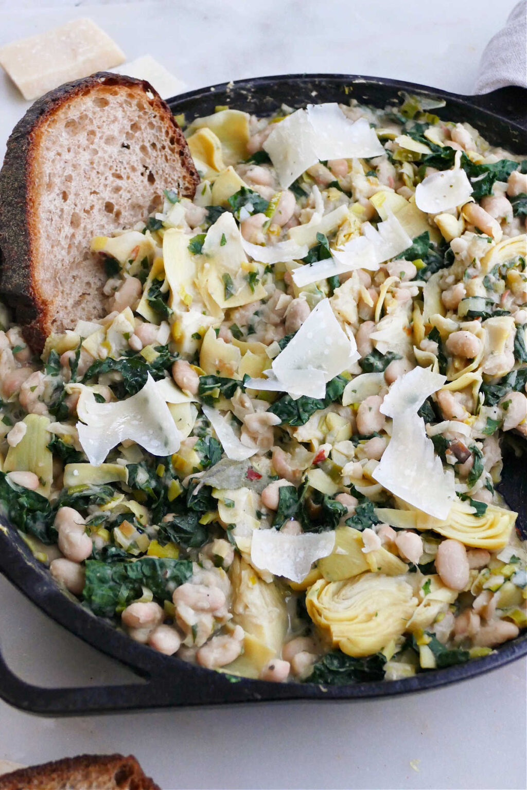 Tuscan White Bean Skillet - It's a Veg World After All®