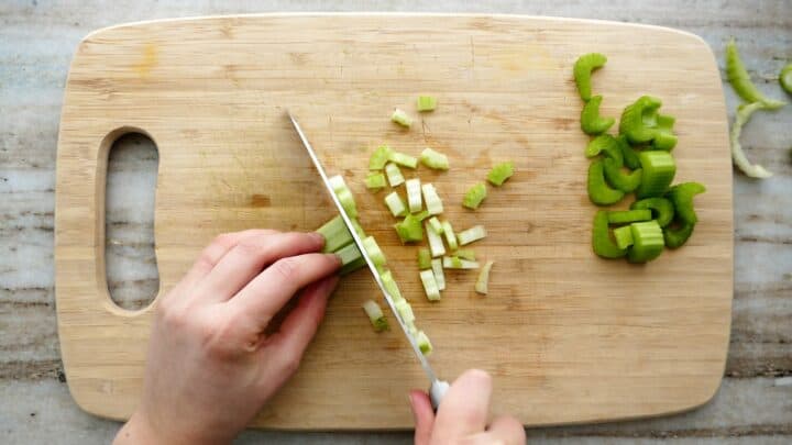 How to Cut Celery - It's a Veg World After All®