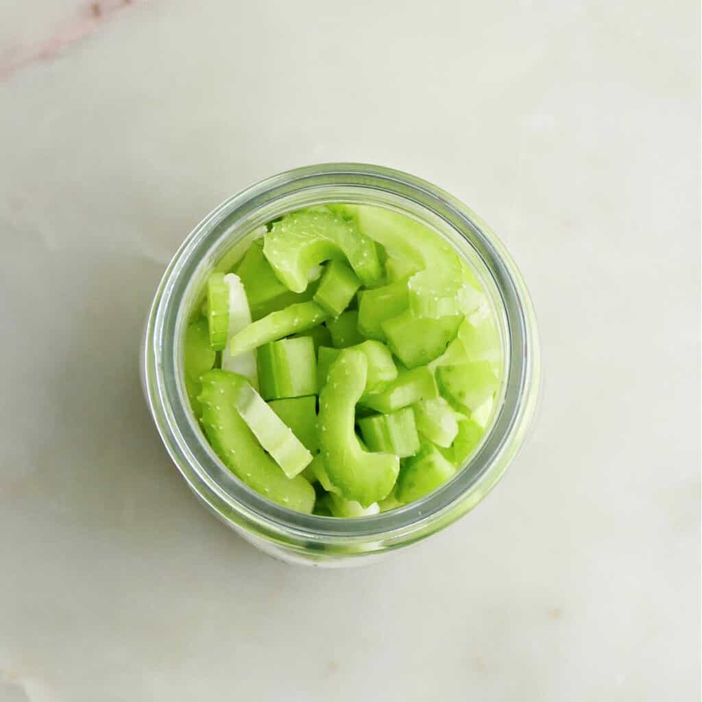 Pickled Celery (Quick and Spicy) - It's a Veg World After All®