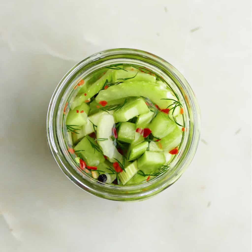 Pickled Celery (Quick and Spicy) - It's a Veg World After All®