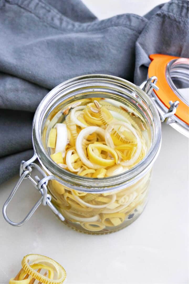 Pickled Leeks - It's a Veg World After All®