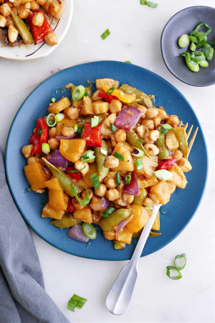 Pineapple Chickpea Stir Fry - It's a Veg World After All®