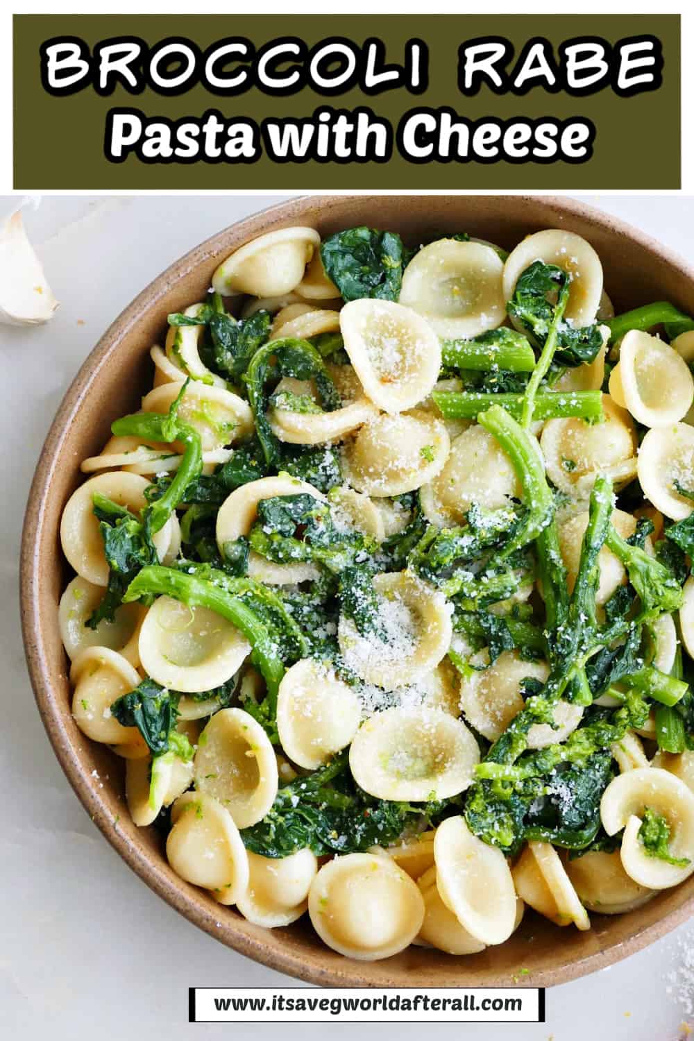 Lemon Rapini Pasta (Vegetarian) - It's a Veg World After All®