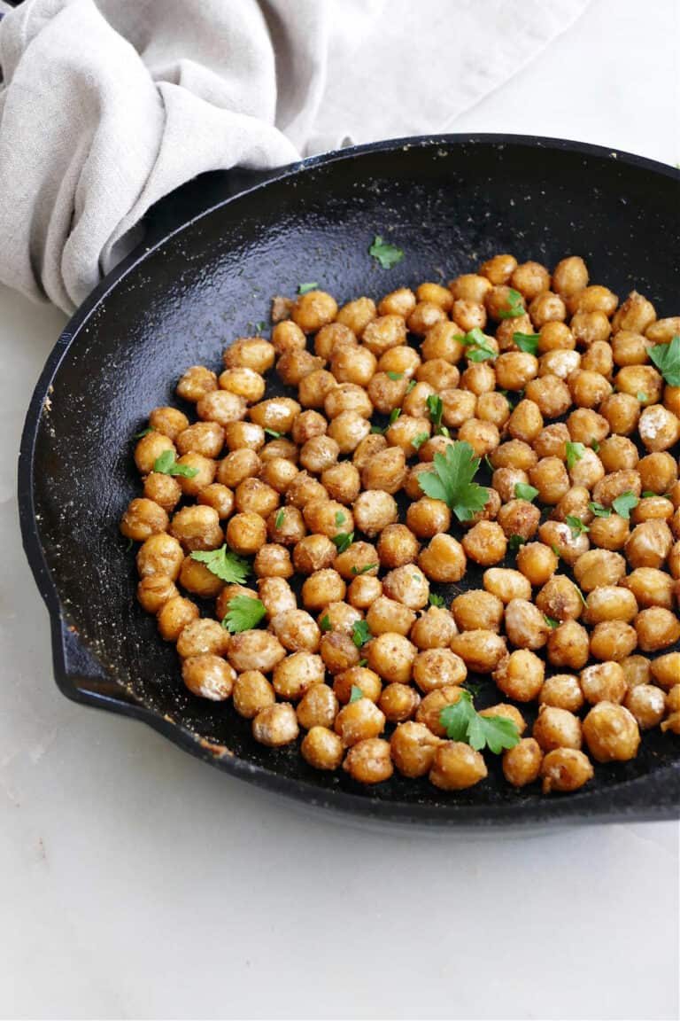 Sautéed Chickpeas (Pan Fried) - It's a Veg World After All®
