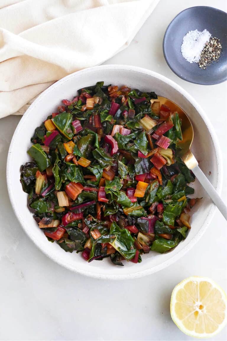 Steamed Swiss Chard - It's a Veg World After All®