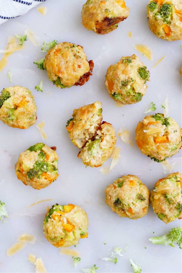 Homemade Baked Veggie Bites - It's a Veg World After All®