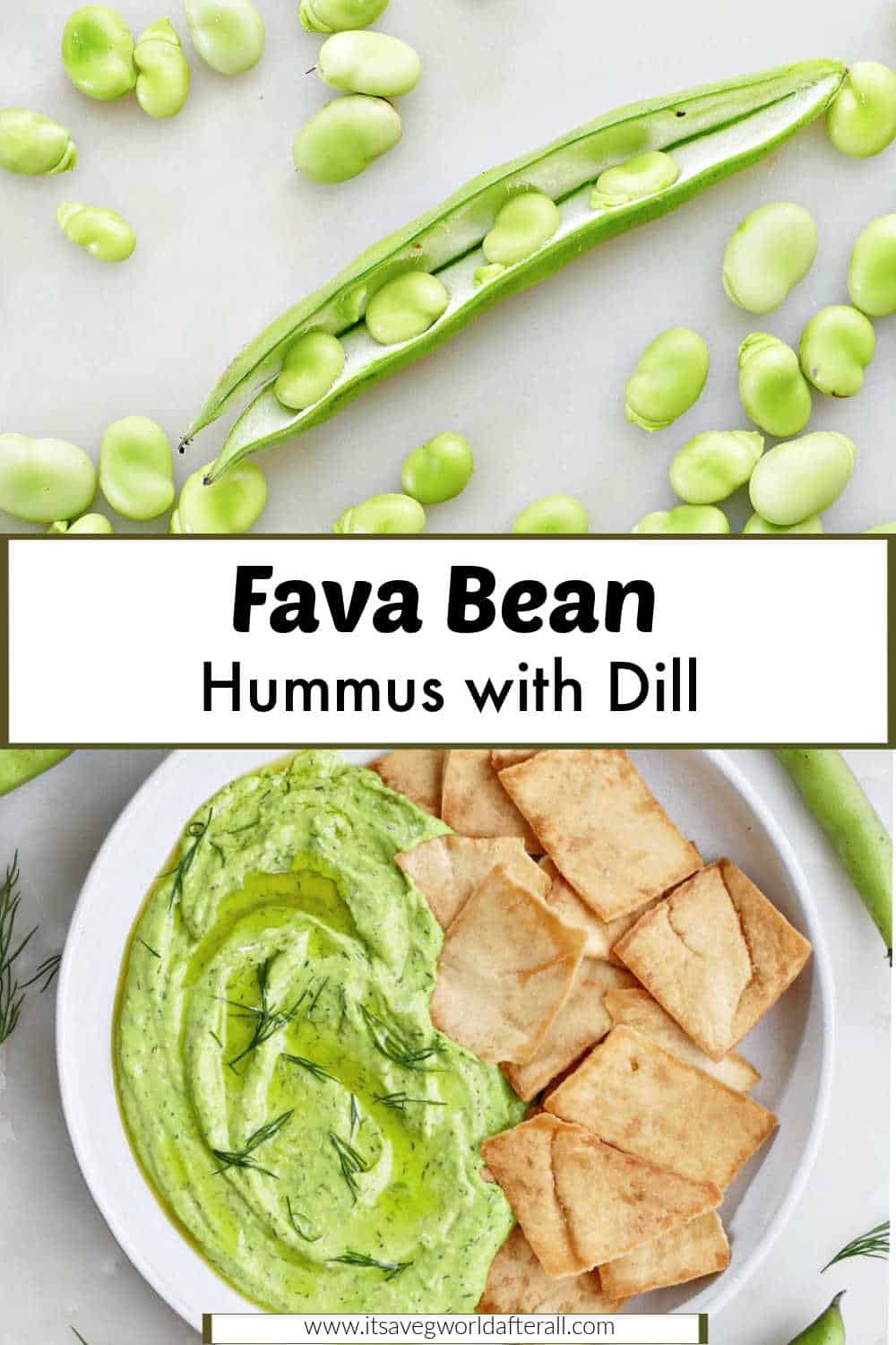 Fava Bean Hummus - It's a Veg World After All®
