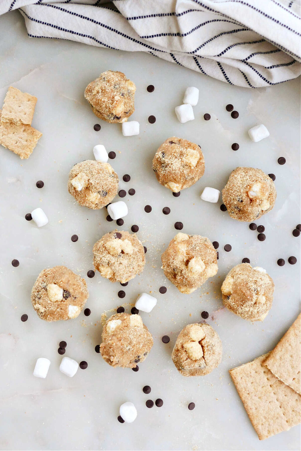 Healthy Freezer S'mores Balls - It's a Veg World After All®